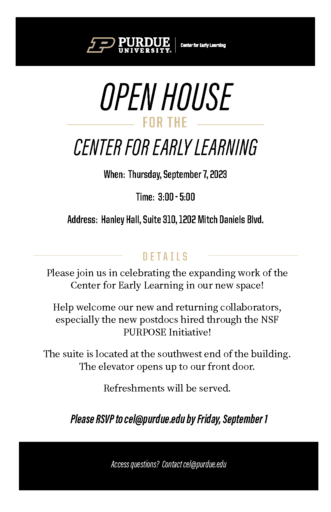 Center for Early Learning Open House - Center for Early Learning