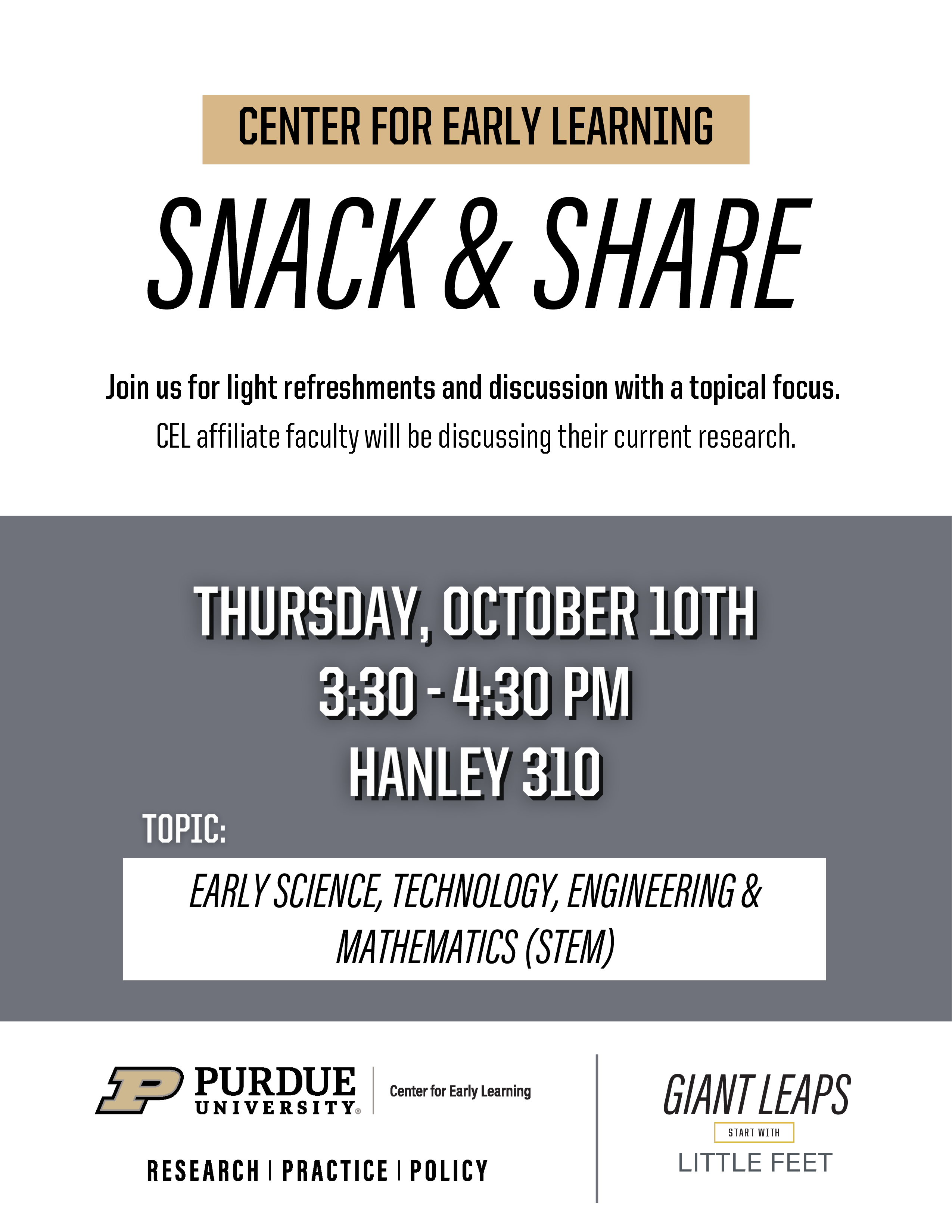 Snack & Share - Center for Early Learning